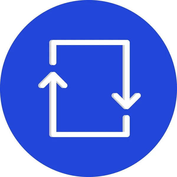 Vector Refresh Flat Icon White Background Stock Vector Image by ...