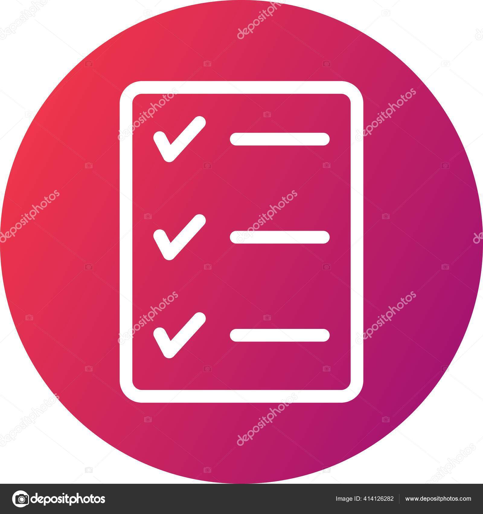 Vector Check List Icon Stock Vector Image by ©Vectorvalley #414126282