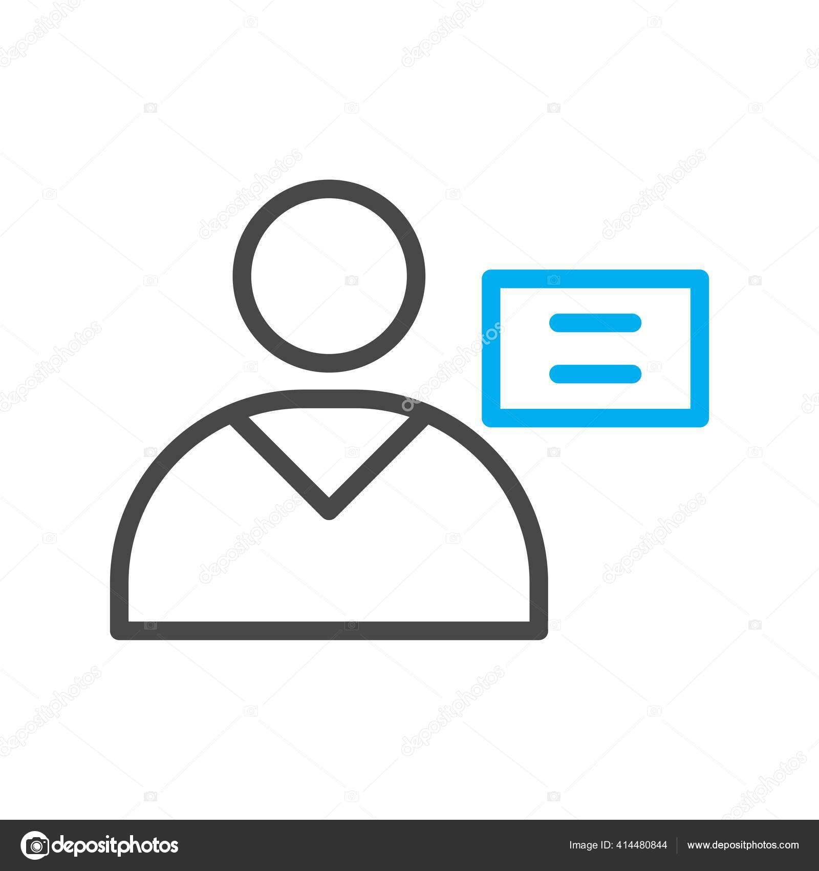 Ikon Manusia Profil Pribadi Gambar Vektor Sederhana Vektor Stok oleh ...