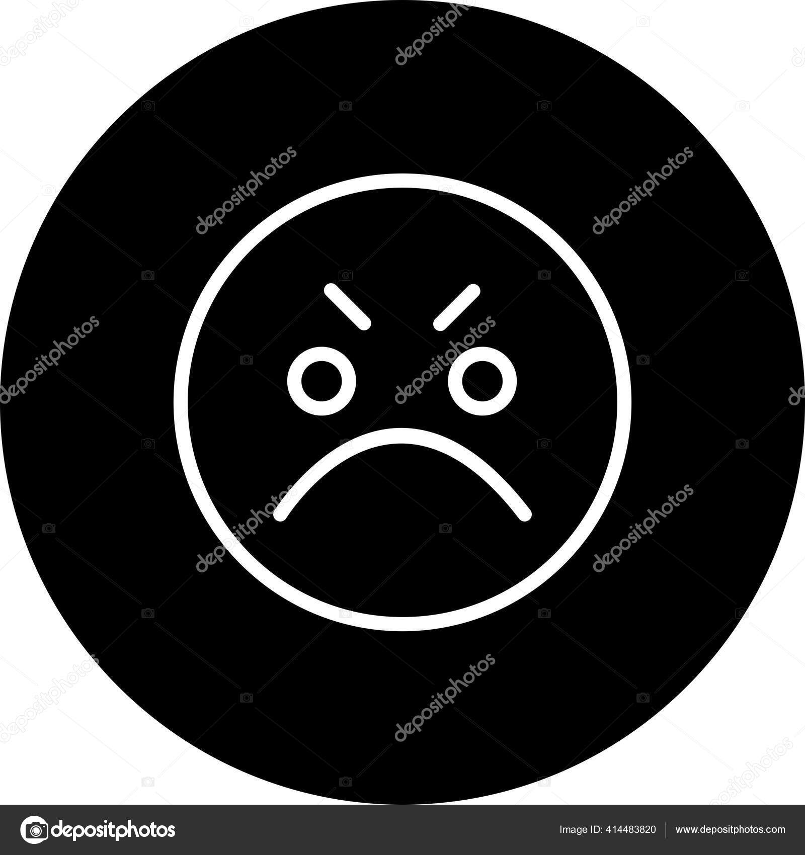 Angry Face Icon Simple Vector Illustration Stock Vector by ...
