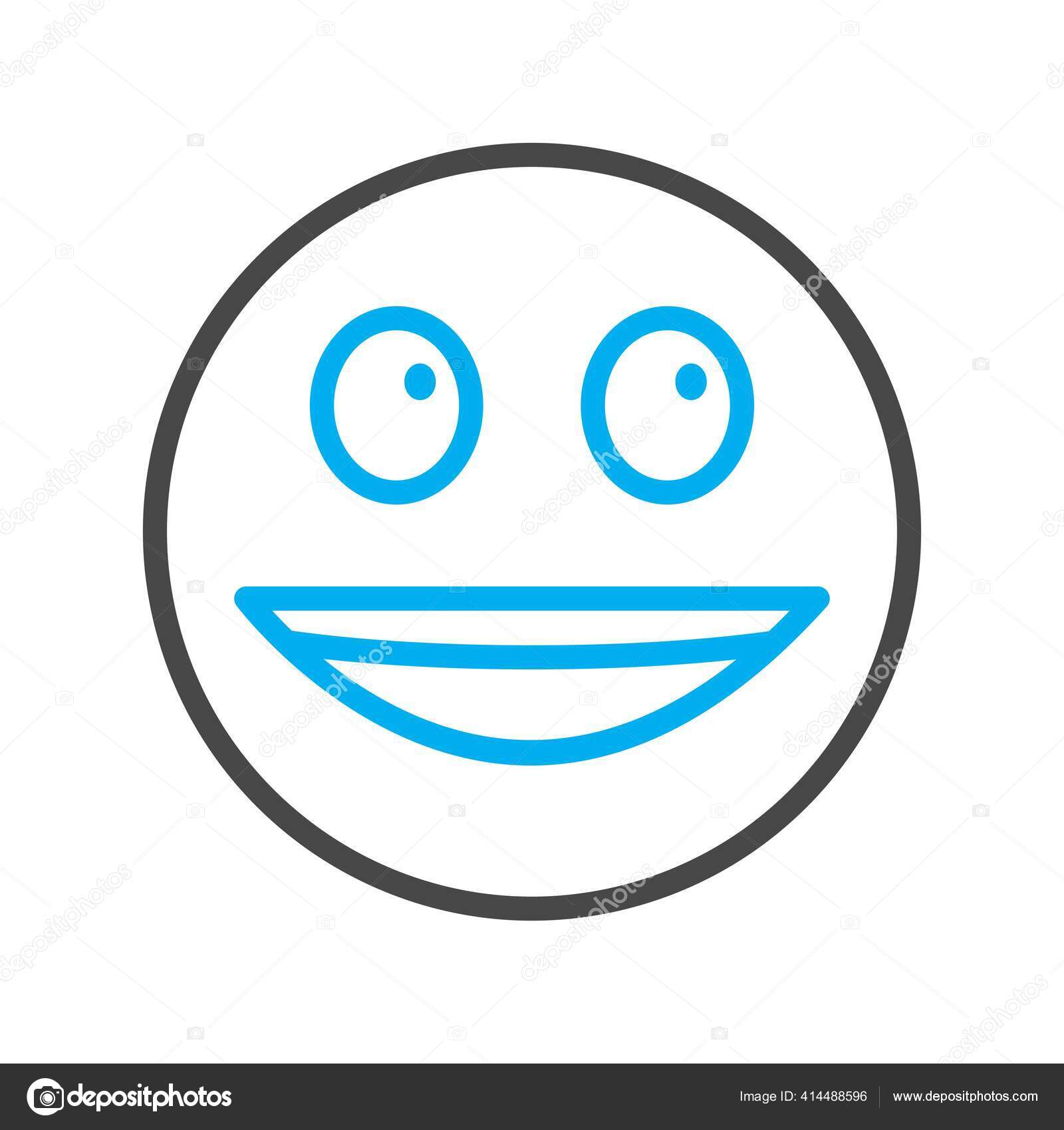 Happy Face Icon Simple Vector Illustration Stock Vector Image by ...