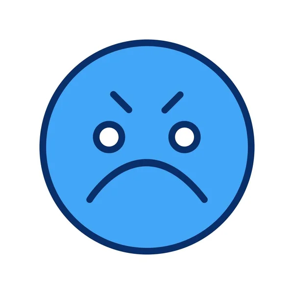 Blue Sad Face