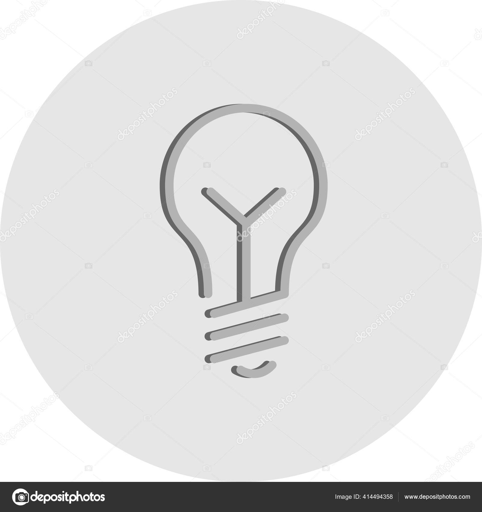 Light Bulb Icon Simple Vector Illustration Stock Vector Image by ...