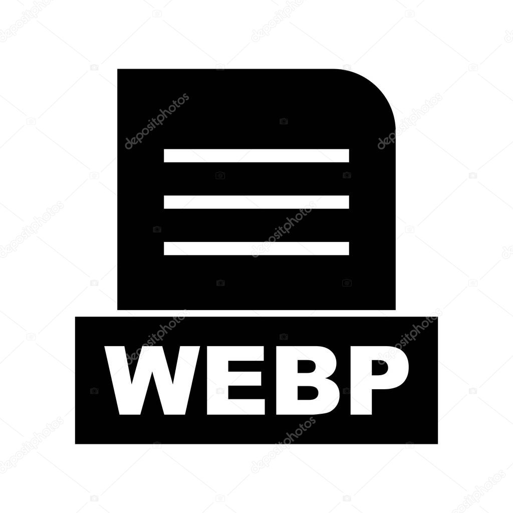 Vector Webp Icono Del Archivo Vector de stock por ©Vectorvalley 416917372