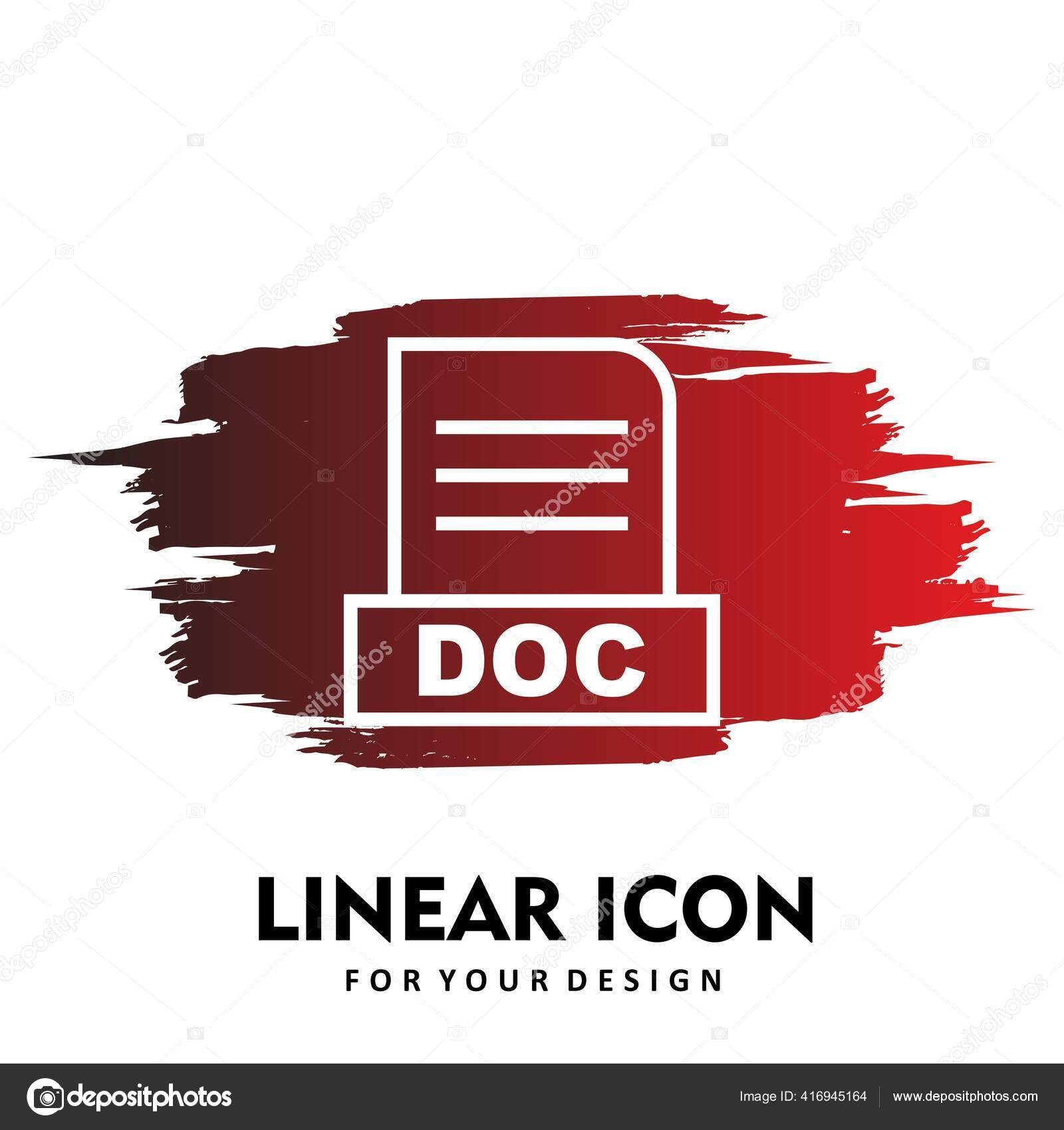 Archivo Vectorial Doc Icono Vector de stock por ©Vectorvalley 416945164