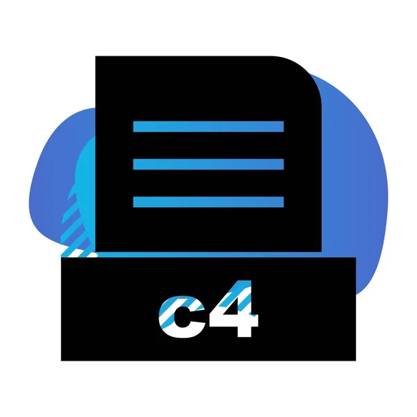 C4 file icon Vector Art Stock Images | Depositphotos