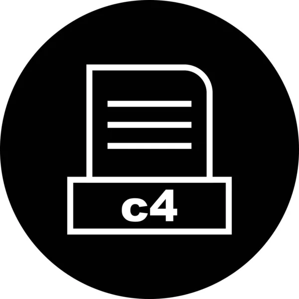 C4 file icon Vector Art Stock Images | Depositphotos