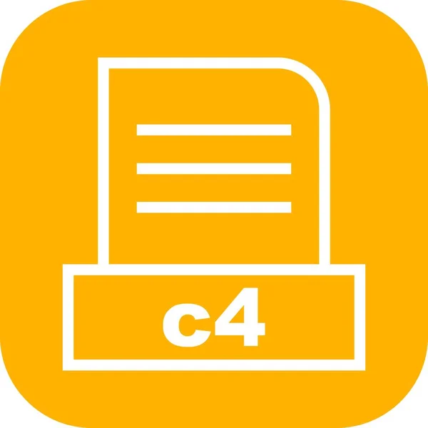 C4 file icon Vector Art Stock Images | Depositphotos