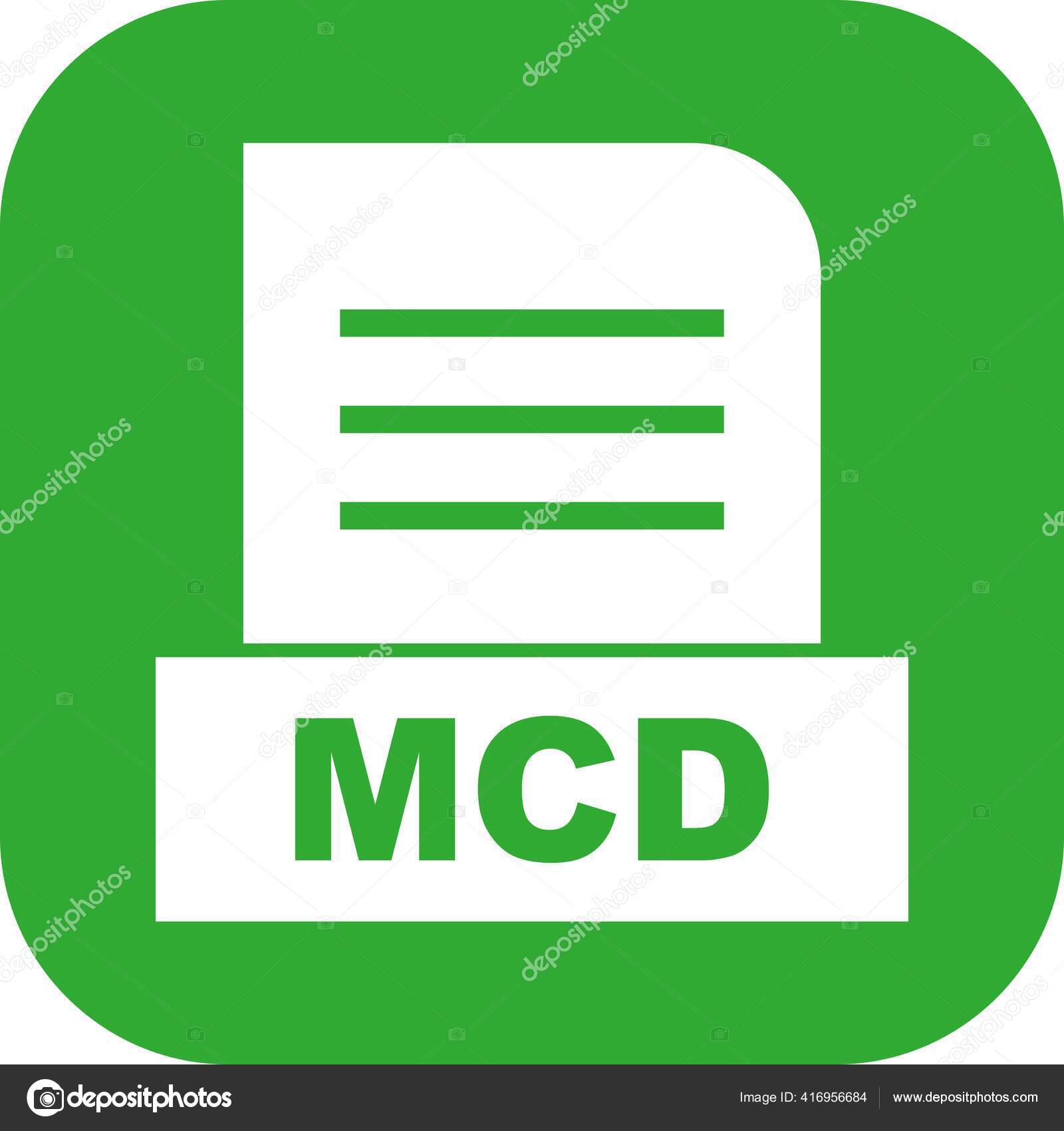 Vector Mcd File Icon Stock Vector Image by ©Vectorvalley #416956684