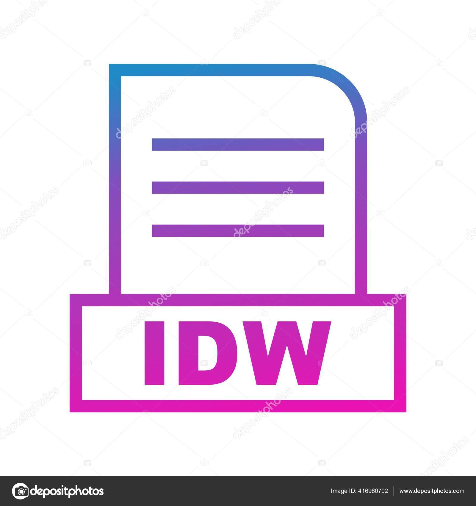 Vector Idw Icono Del Archivo vector, gráfico vectorial © Vectorvalley ...