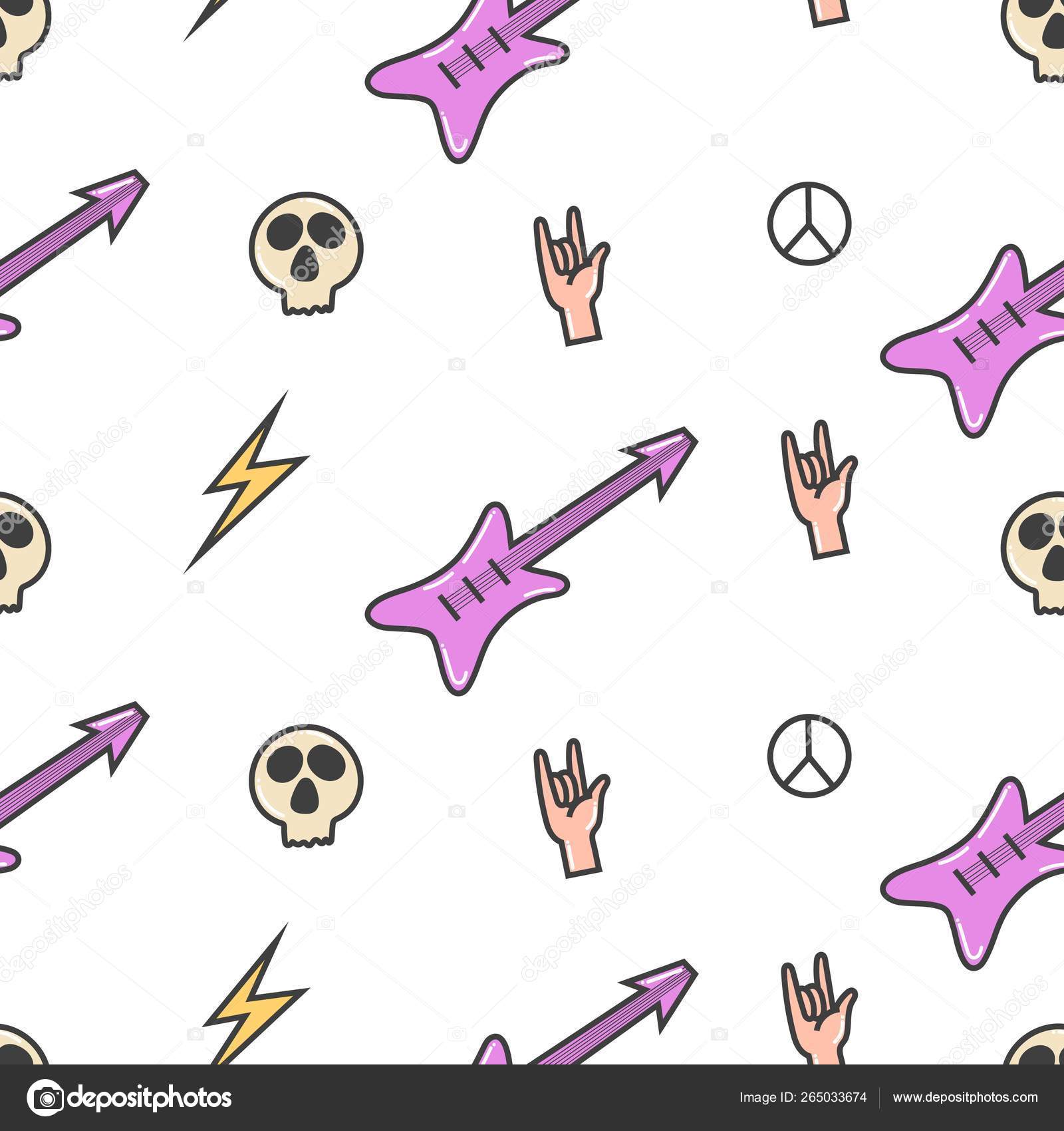 Rock doodles seamless pattern Stock Vector Image by ©EasyVectorArtIdea ...