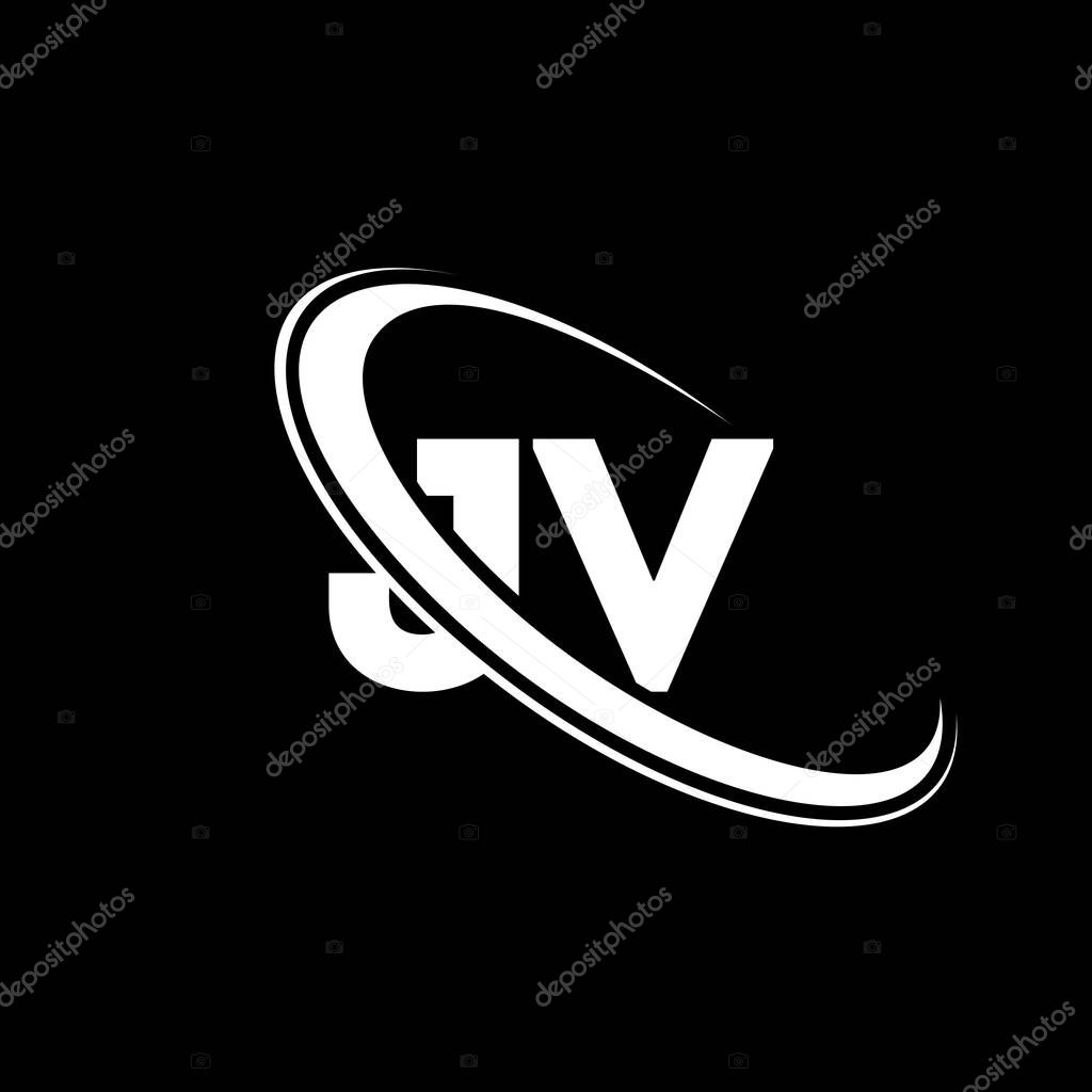 JV logo. J V design. White JV letter. JV/J V letter logo design ...