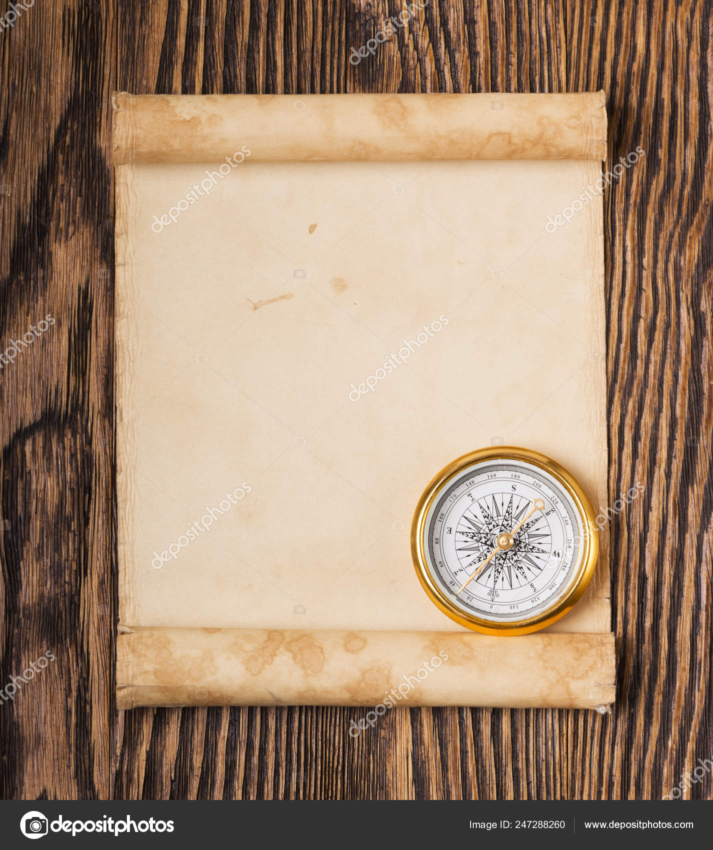 Compass Old Paper Background — Stock Photo © ulkan #247288260