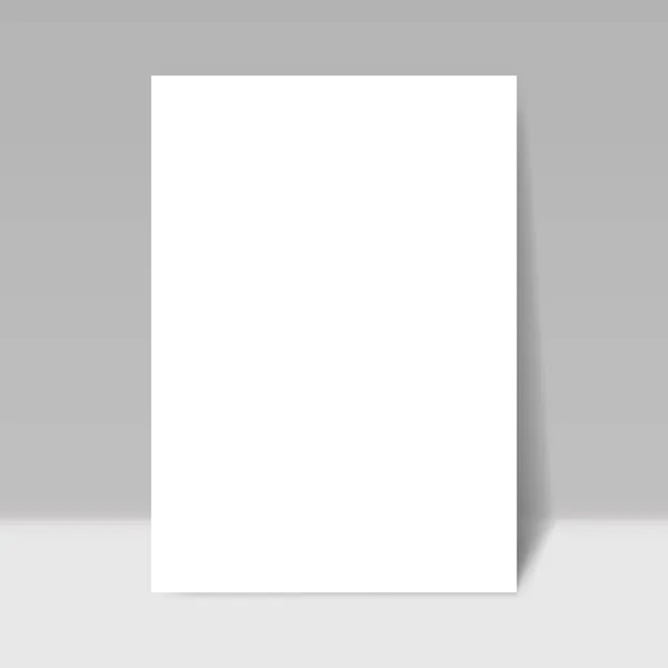 Blank Paper Sheet Grey Background Stock Vector by ©Ponysaurus 417684432