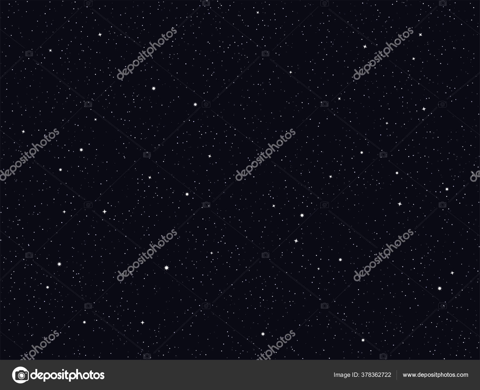 Vector Starry Night Sky Background Stock Vector by ©greyj 378362722