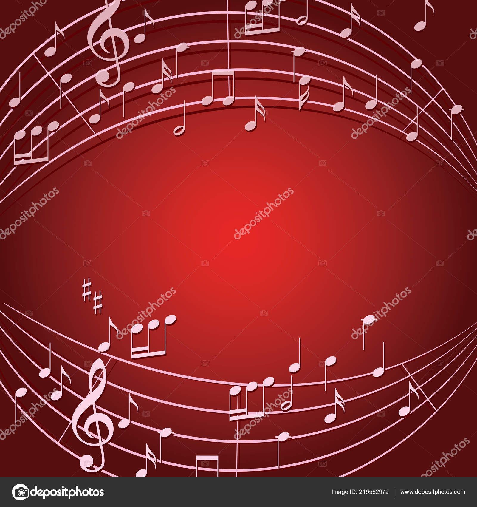 Red Music Notes Backgrounds Music Notes Red Vector Images (over 7,200)