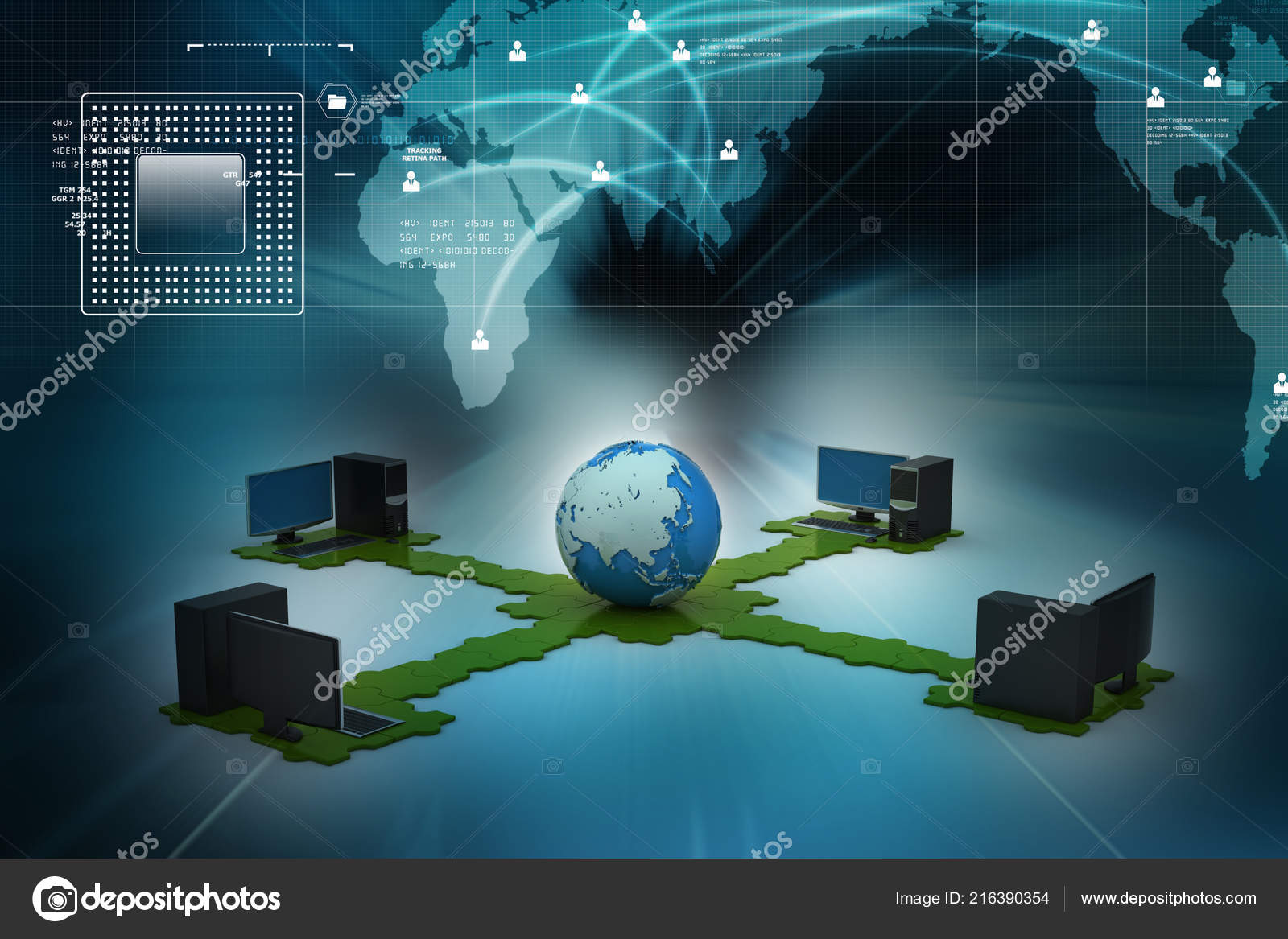 Global Computer Networking Color Background Stock Photo by ©cuteimage1 ...