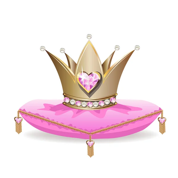 Pink princess crown imágenes de stock de arte vectorial | Depositphotos