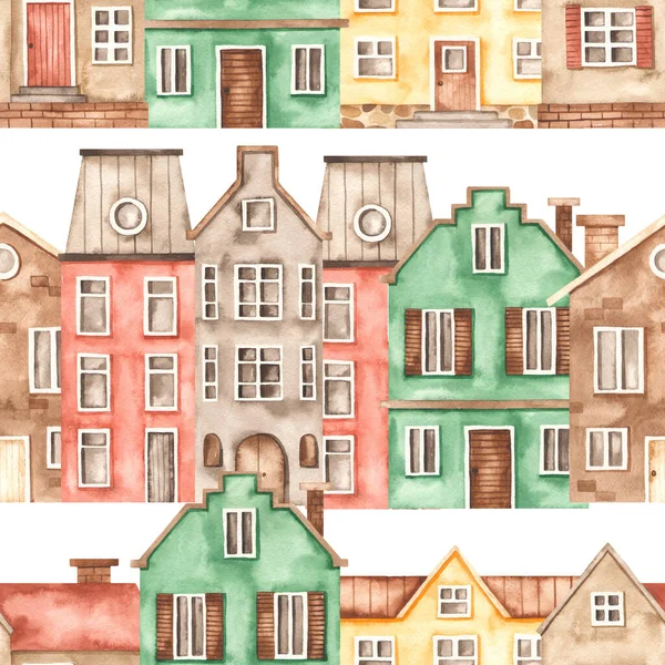 Akvarel domy stock fotografie, royalty free Akvarel domy obrázky ...