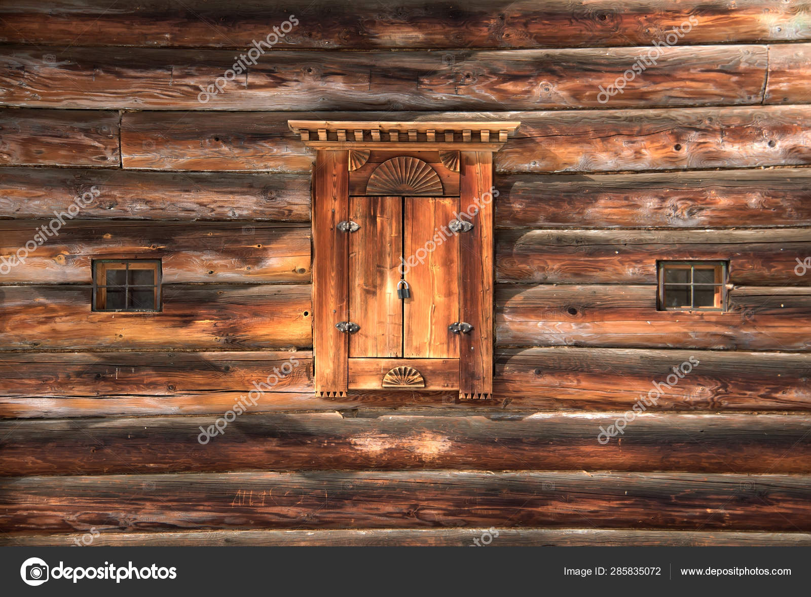 Log Cabin Wall Window
