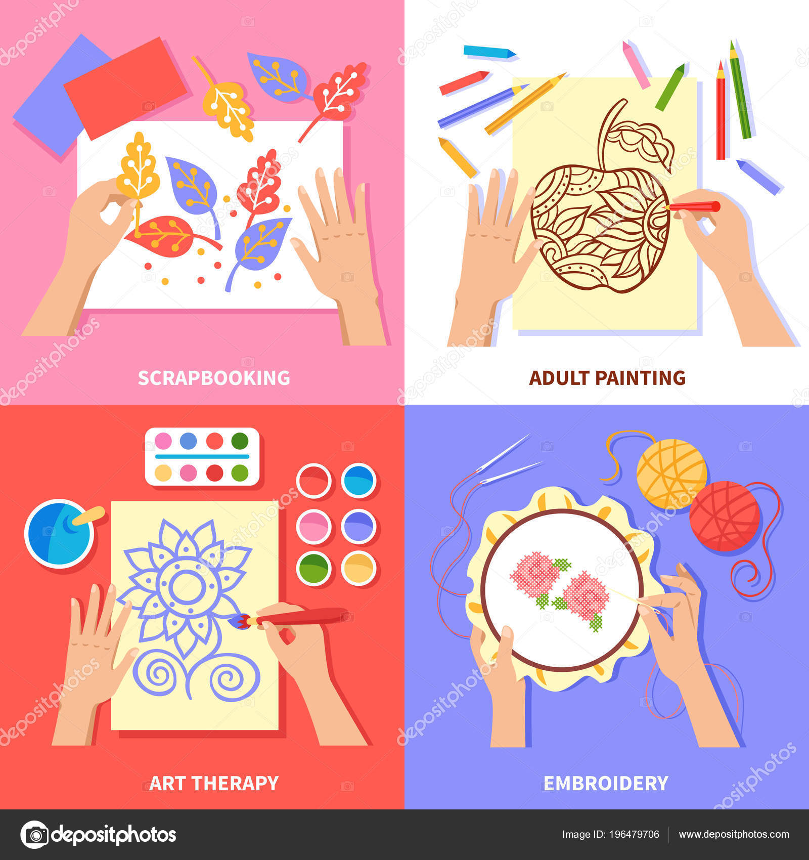 Handmade 2x2 Design Concept Stock Vector Image by ©macrovector #196479706