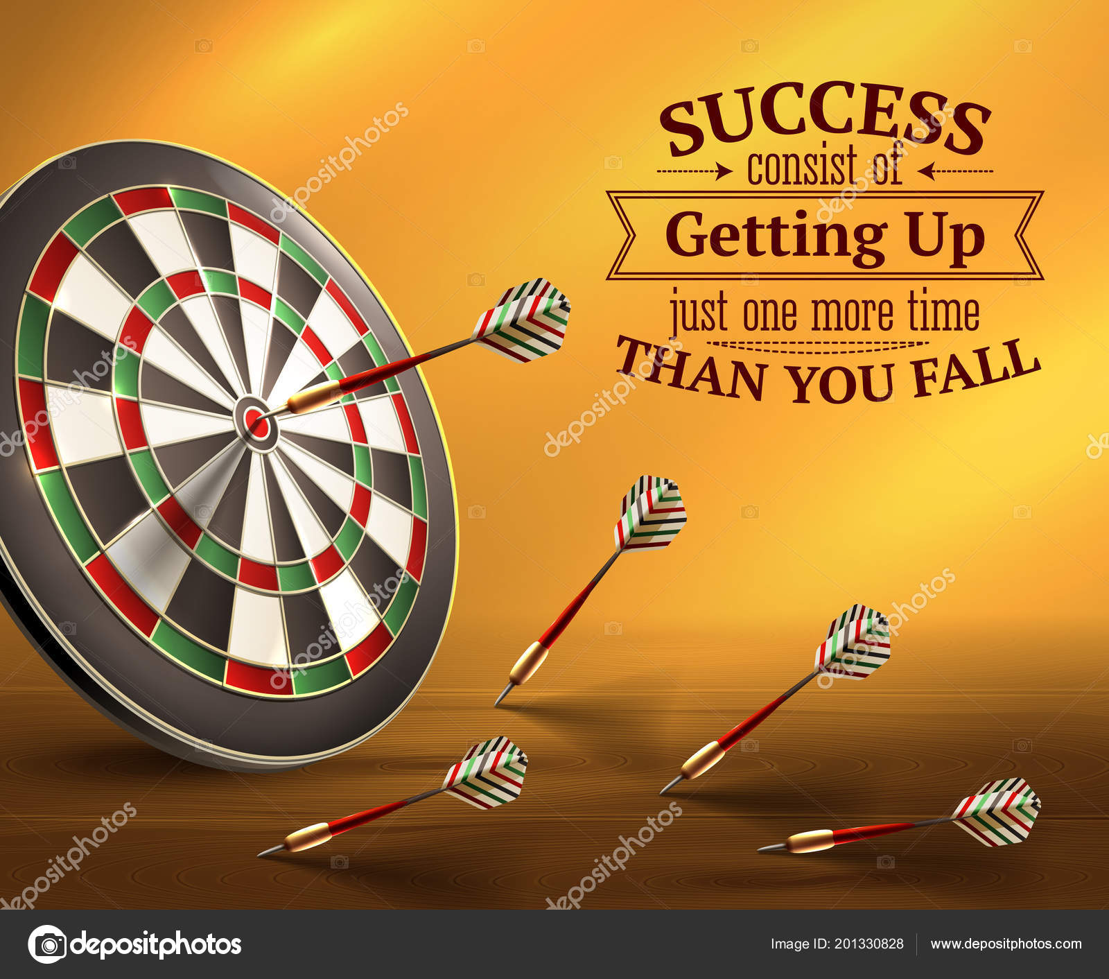 Citas de éxito Ilustración Vector de stock #201330828 de ©macrovector