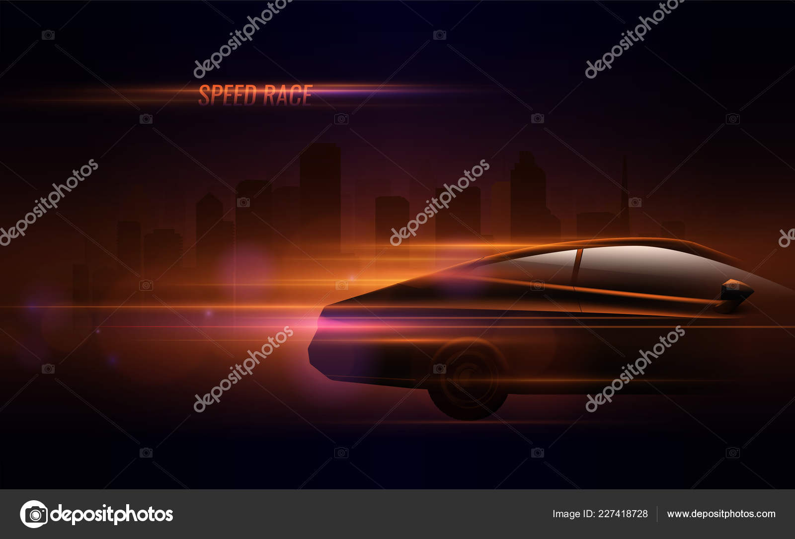 Speed Race Car Isometric Composition Stock Vector Image by ©macrovector ...