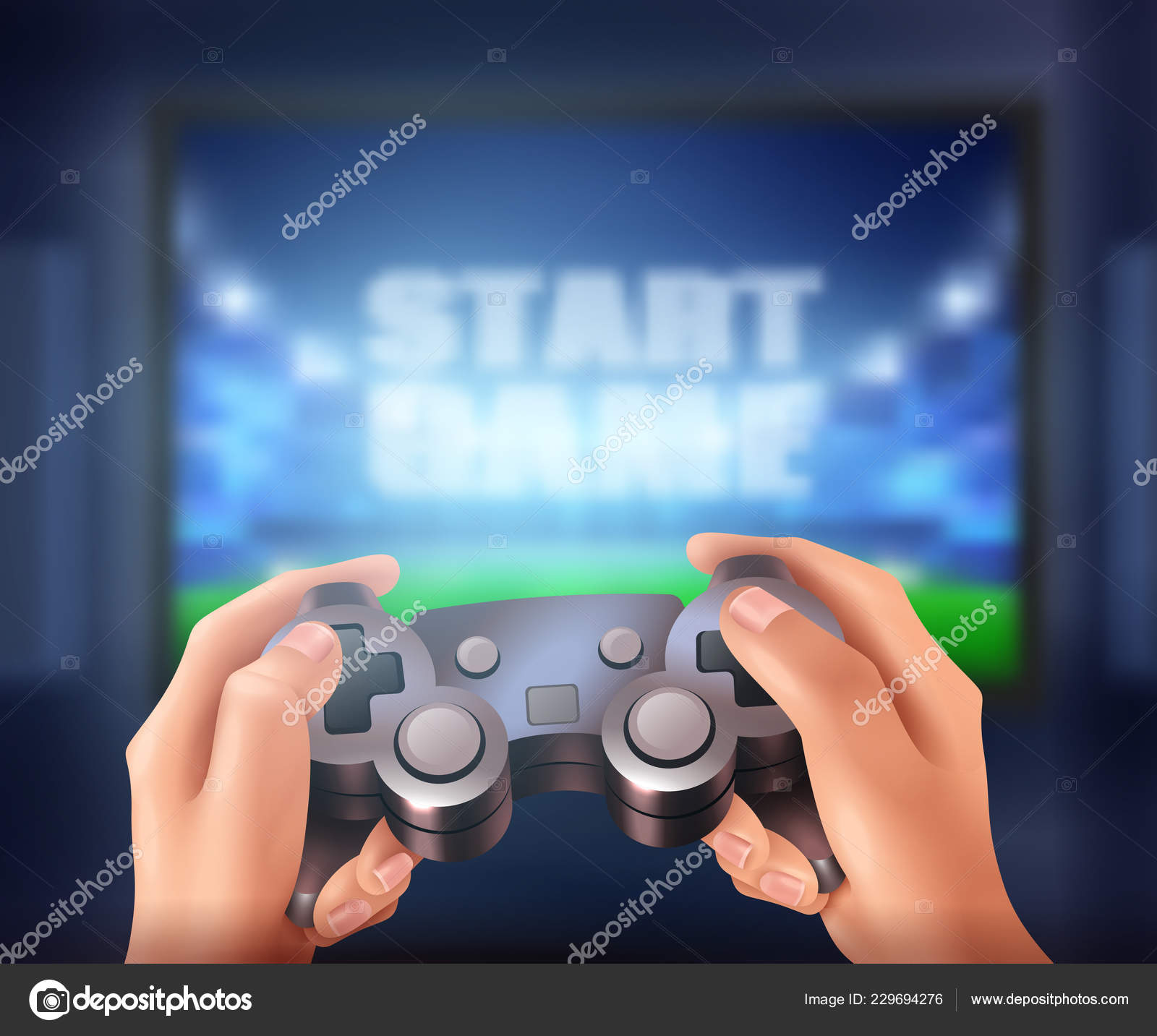Realistic Controller Illustration Stock Vector Image by ©macrovector ...