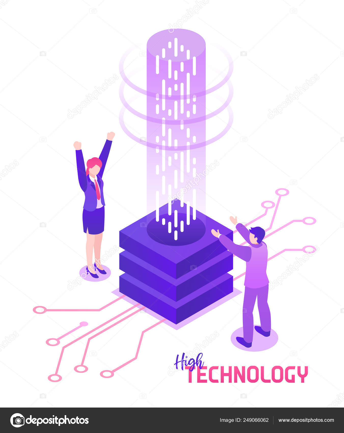 Isometric High Technology Concept Stock Vector by ©macrovector 249066062