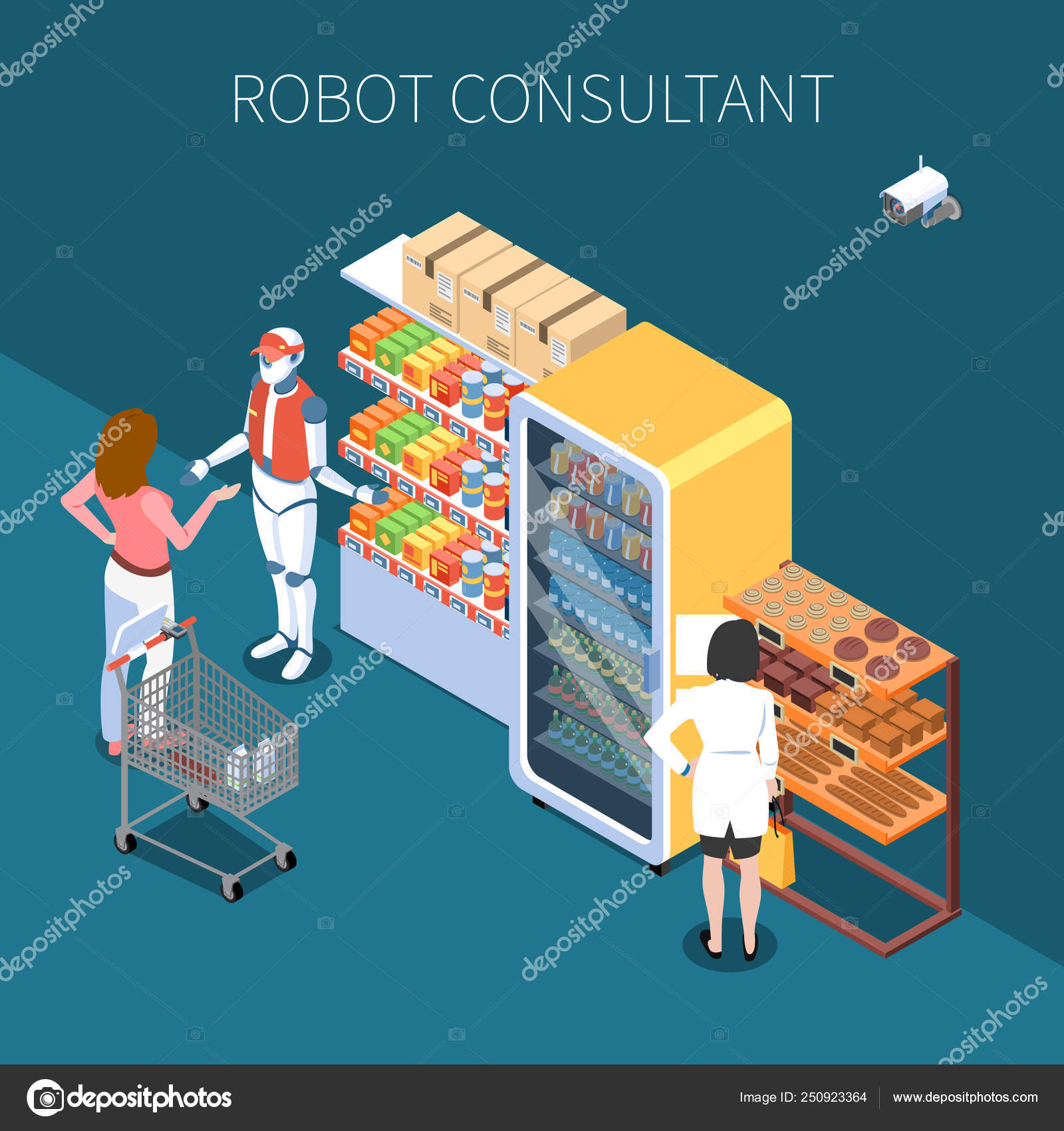 Shop Technology Isometric Background Stock Vector Image by ©macrovector ...