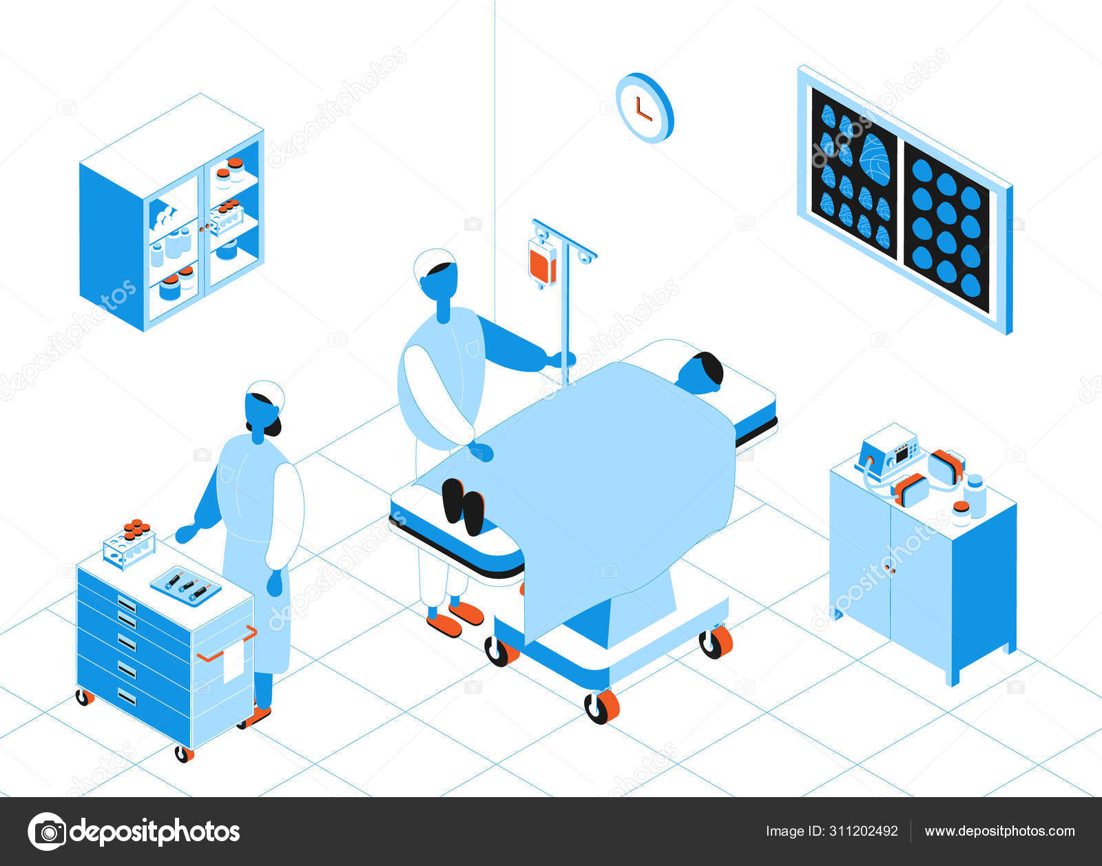 Operation Isometric Composition Stock Vector by ©macrovector 311202492