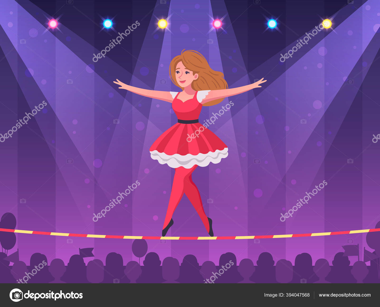 Circus Cartoon Background Stock Vector Image by ©macrovector #394047568