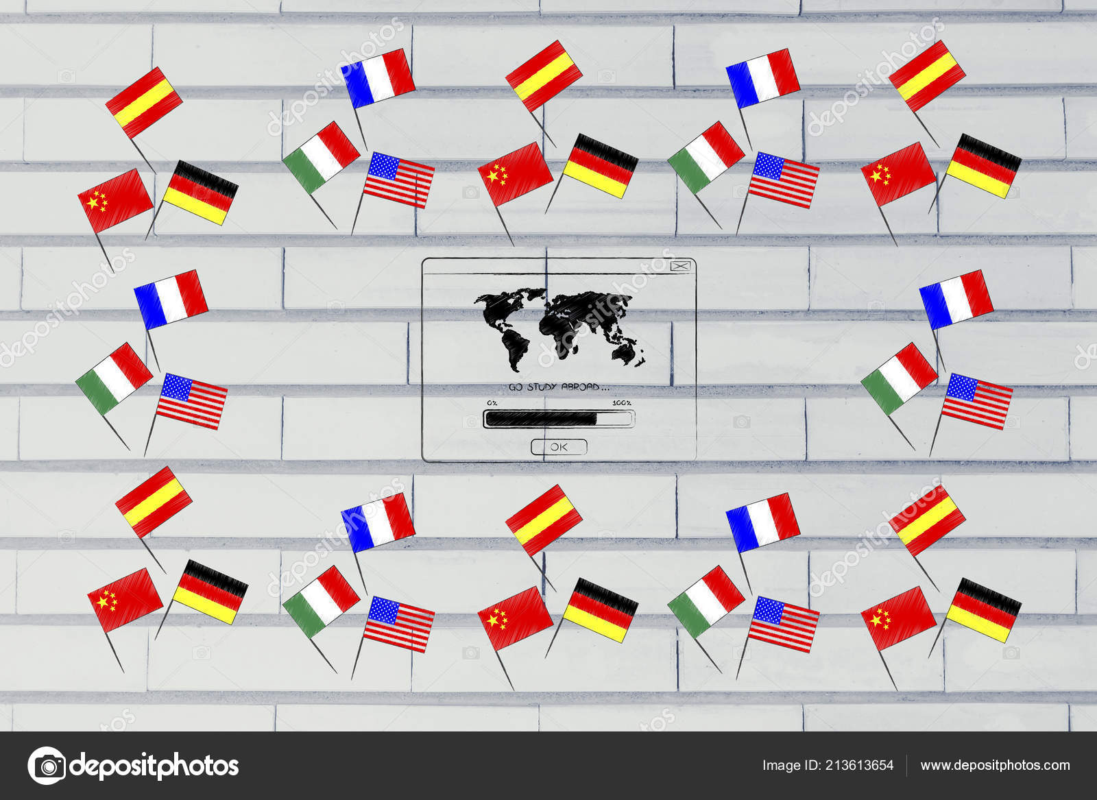 International Flags Border