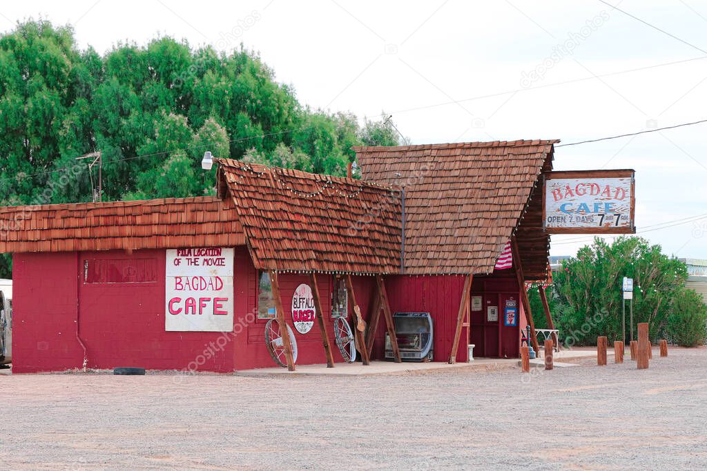 Bagdad, California, EE.UU. - 29 de octubre de 2015: El Bagdad Café de ...