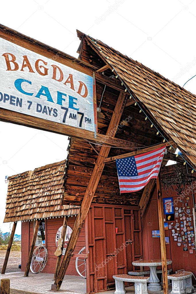 Bagdad, California, EE.UU. - 29 de octubre de 2015: El Bagdad Café de ...