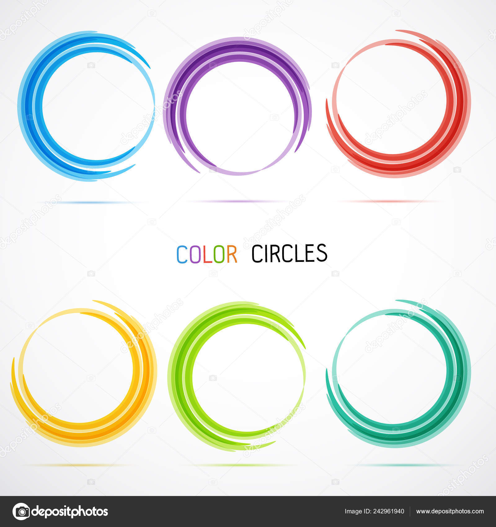 Color Circles Set Vector Illustration Stock Vector Image by ...