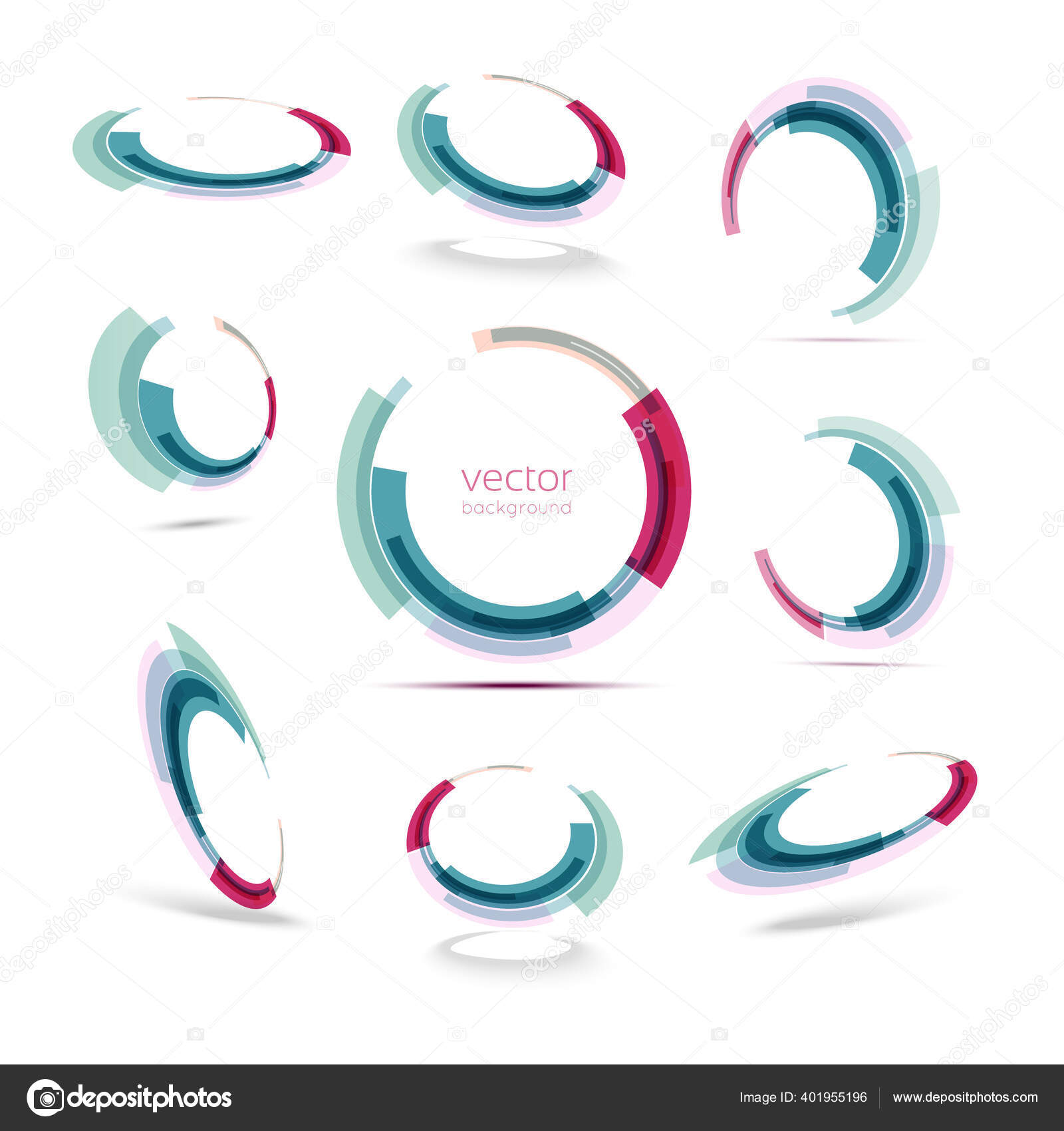 Círculos Vector Ilustración Inteligente Vector de stock #401955196 de ...