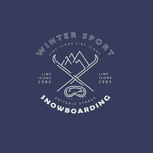 Logo de sports hivers imágenes de stock de arte vectorial | Depositphotos