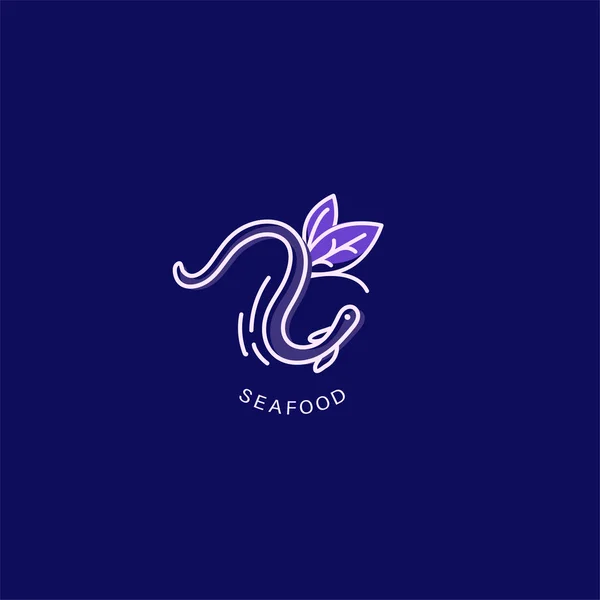 Vector icon and logo for seafood restaurant or cafe Stock Vector by ...