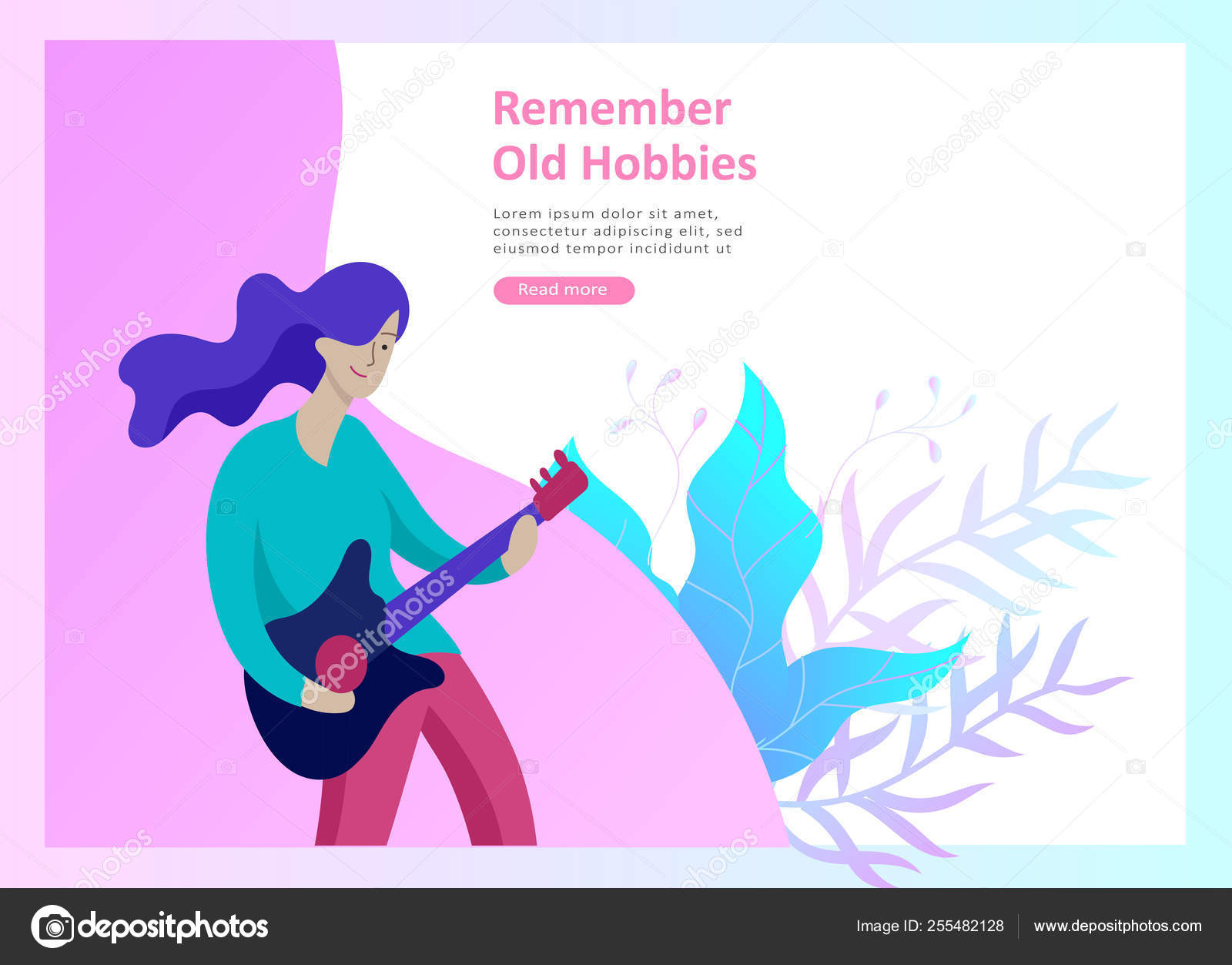 Landing page templates for hobby blog. People enjoying their hobbies ...