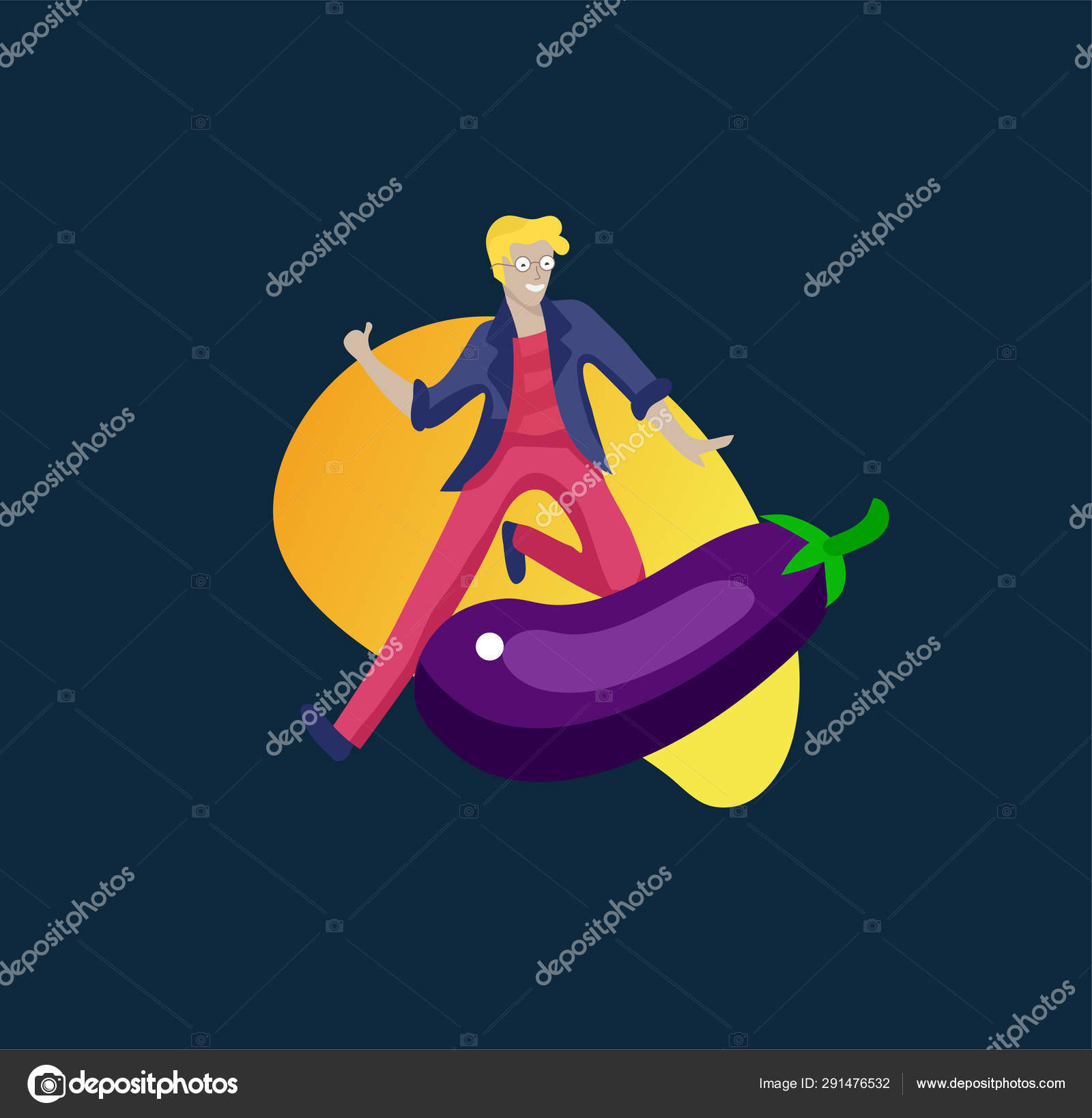 Happy People with vegetables jumping and dansing. Vegetarianism ...