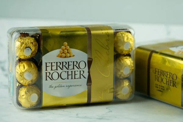 Bangkok Thailand March 2024 Ferrero Rocher Chocolates Crunchy Wafer ...
