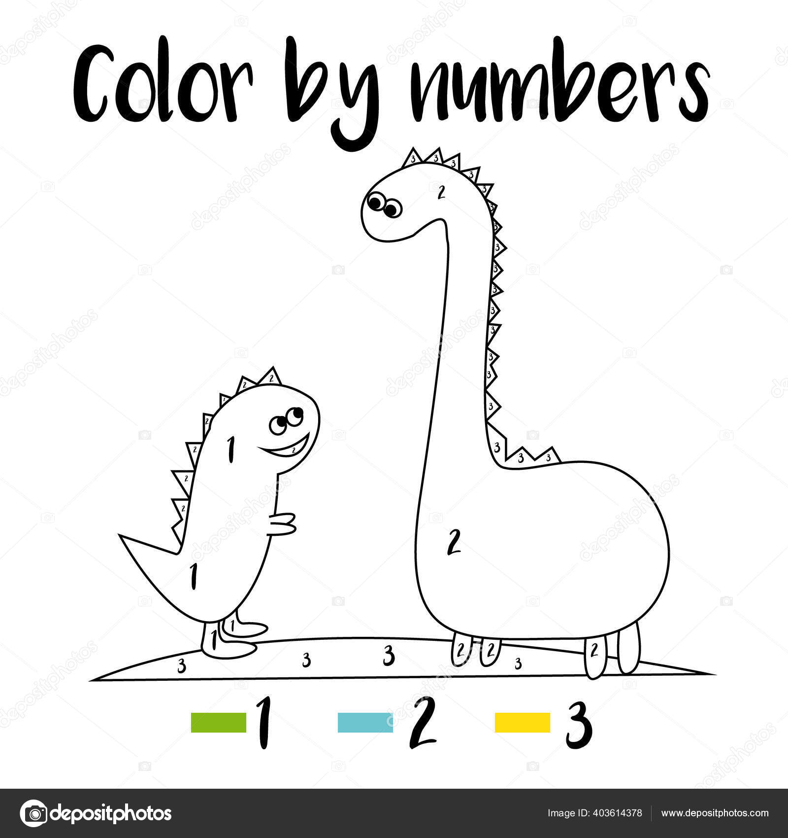 Preschool Counting Activities Coloring Page Colorful Illustration Color ...