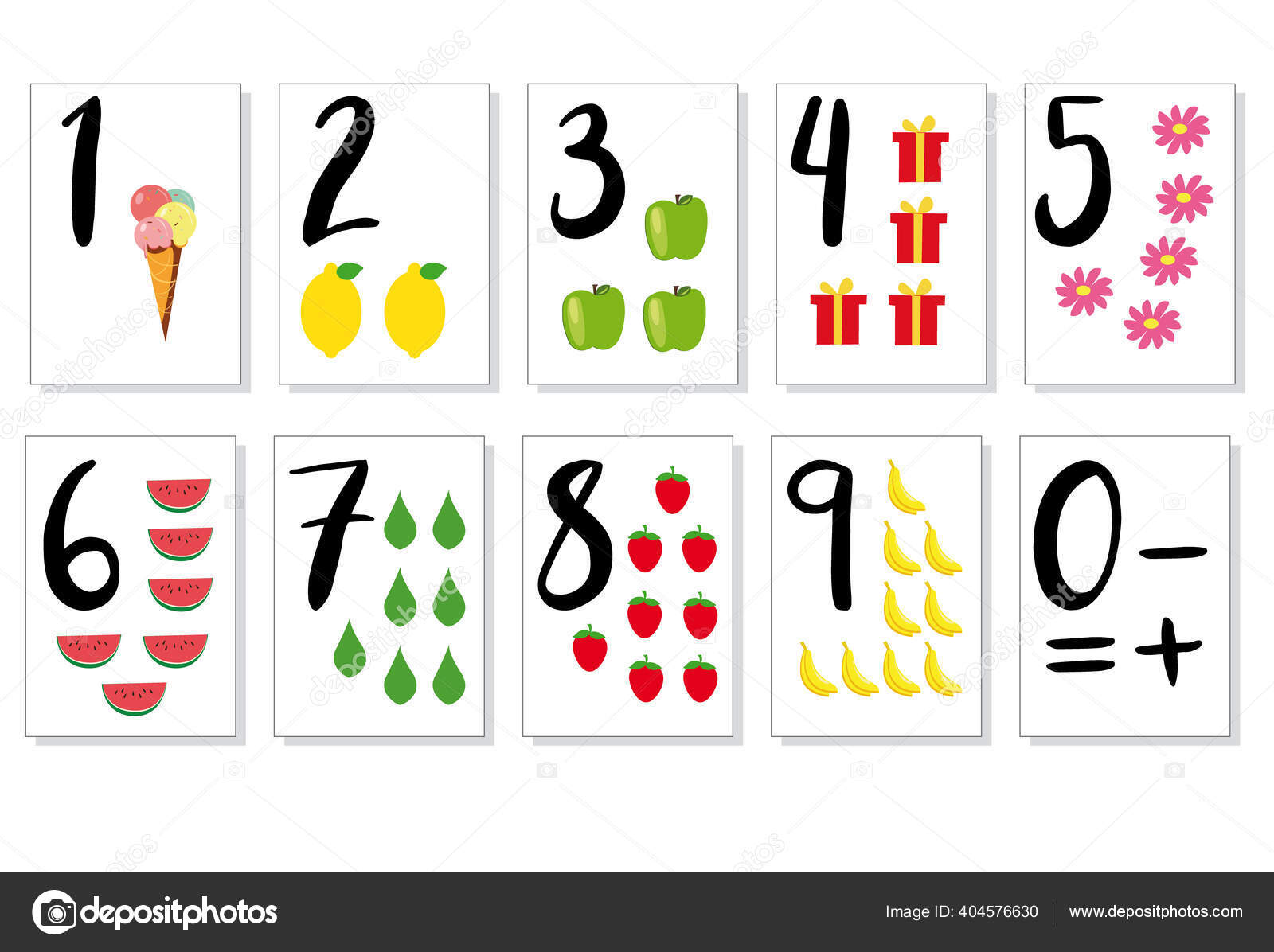 Imprimibles Para Contar En Preescolar