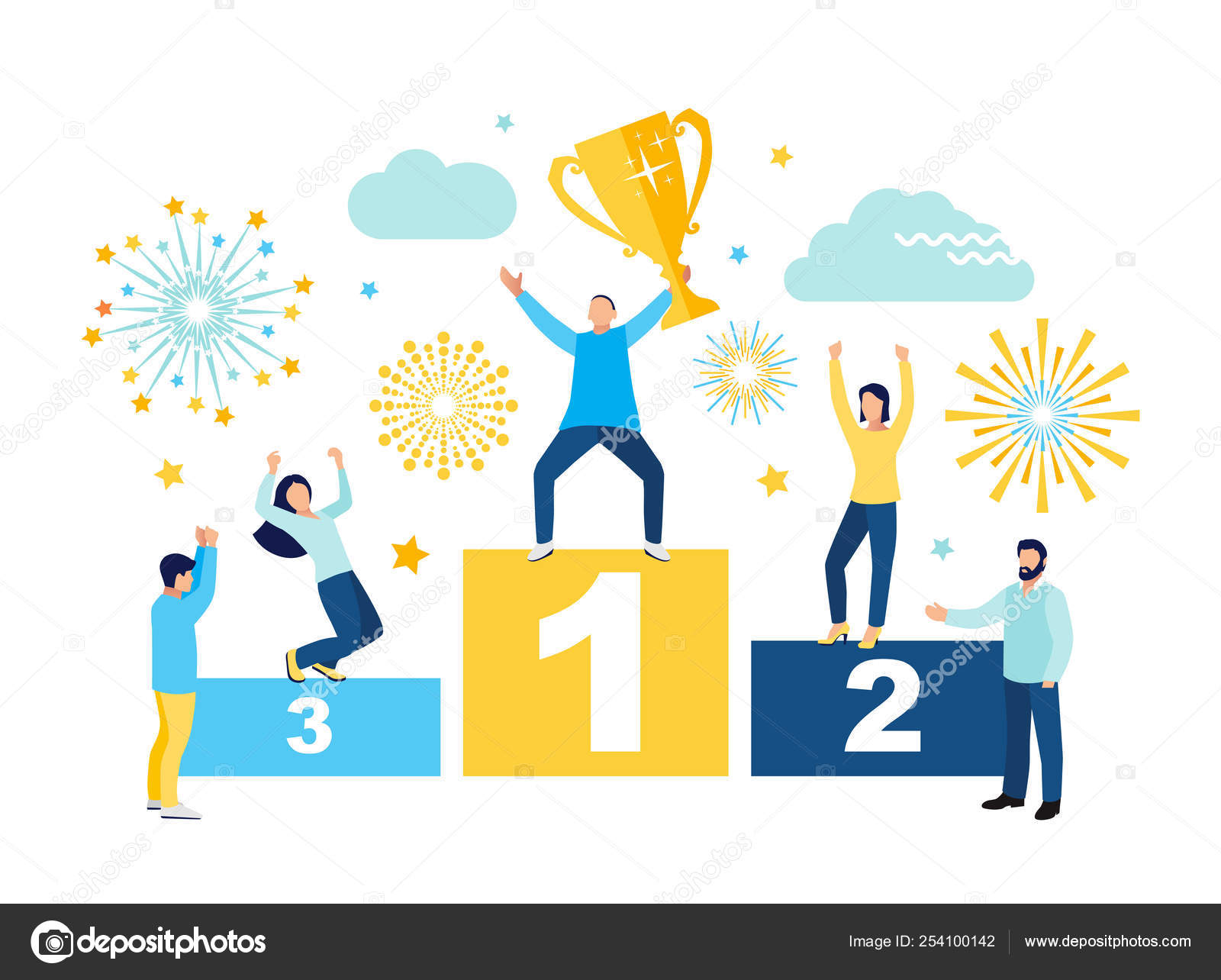 First Second Third Place Stand