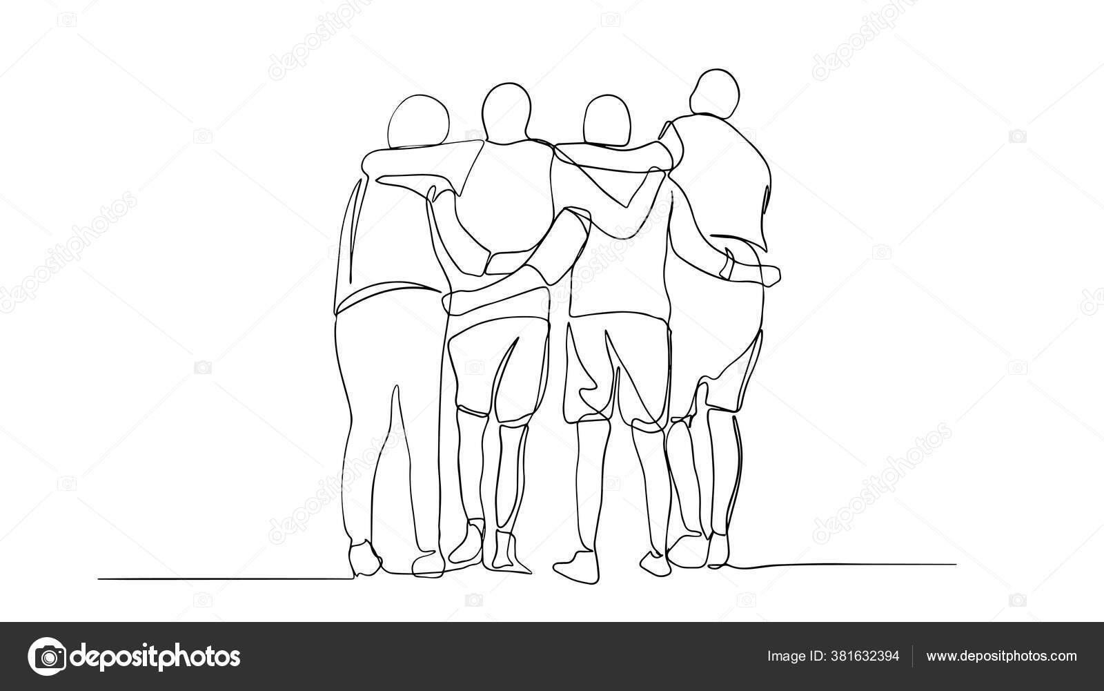 Gruppe Mennesker Som Kjemper Animert Filmanalyse Av Flukten Fra