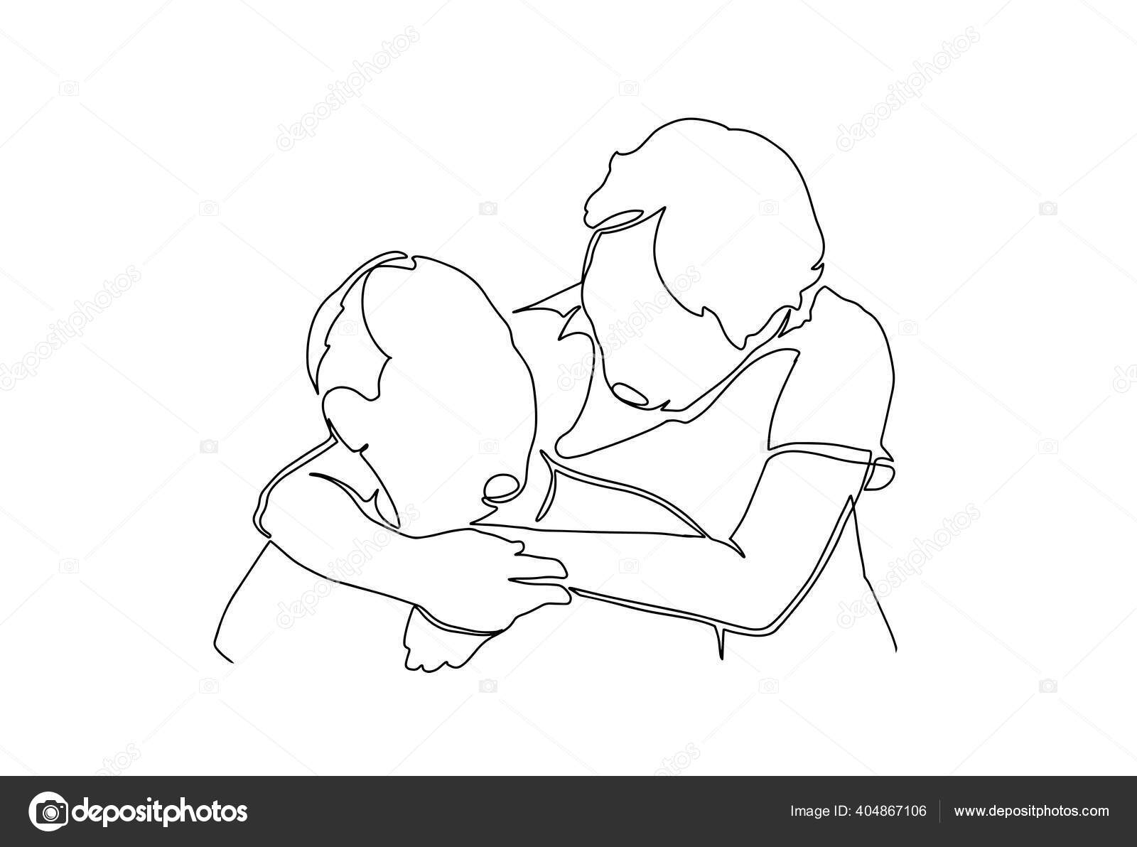 Old Couples In Love Drawings