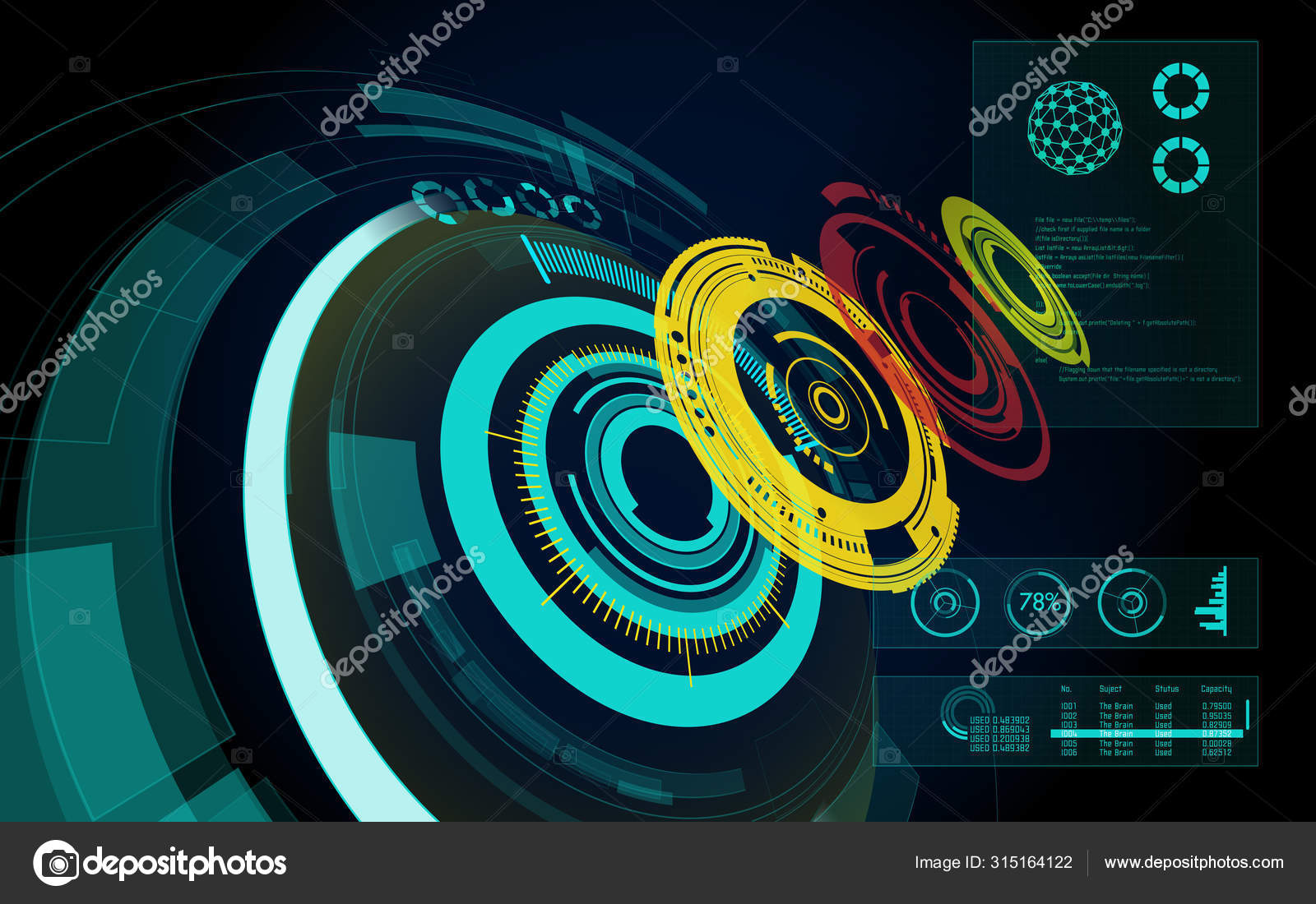 Graphic Abstract Technology Background Stock Vector Image by ...