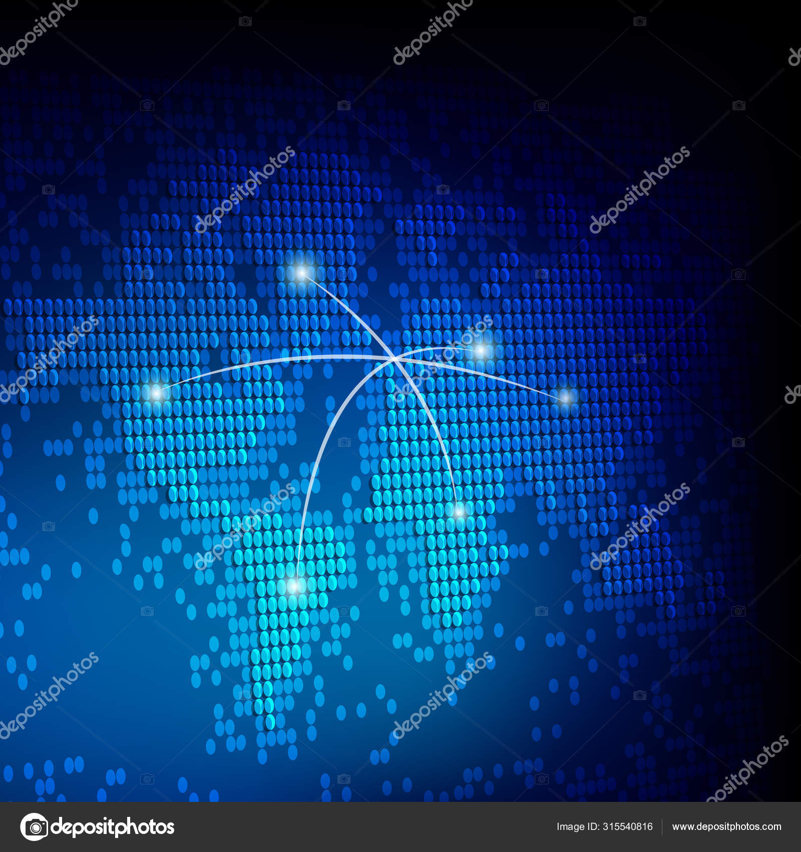 Concept Global Communication Technology Stock Vector by ©Jakarin2521 ...