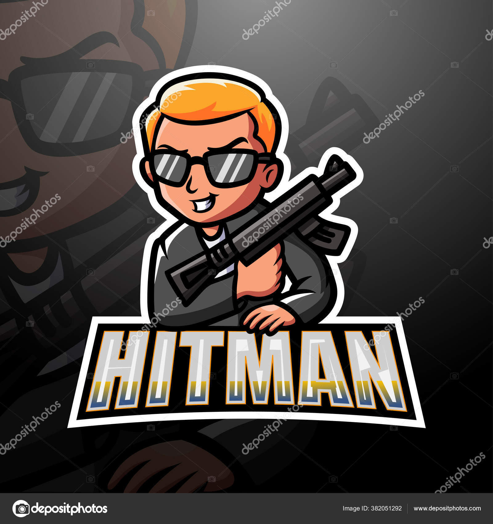 Hitman Logo Vector